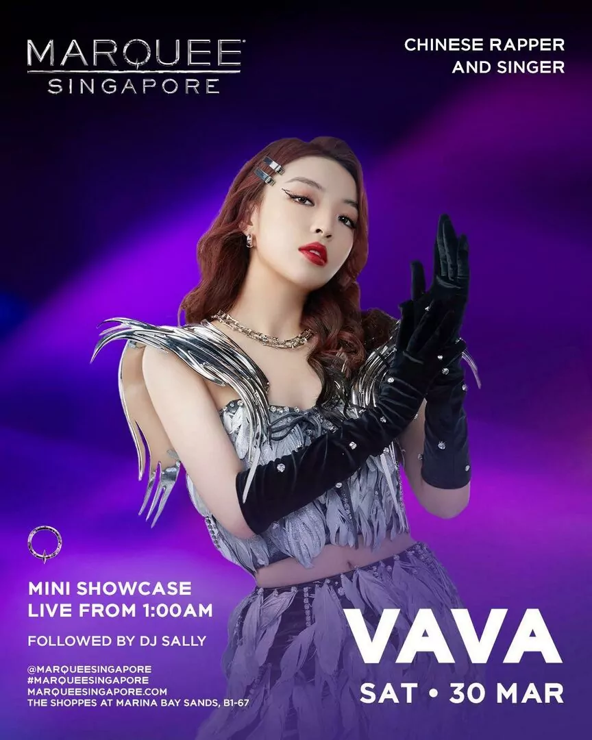 Chinese hip-hop star Vava to hold debut showcase at Marquee Singapore